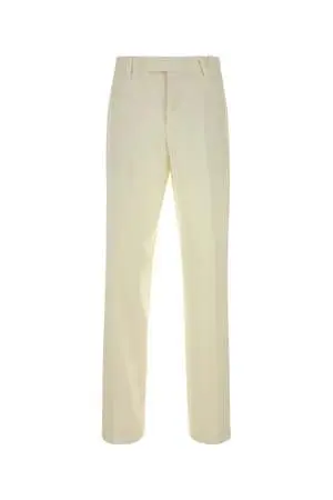 Versace Ivory Wool Blend Pant - White