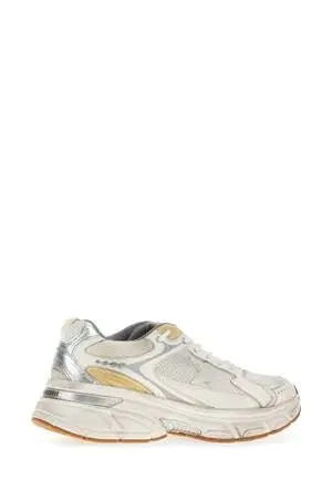 GOLDEN GOOSE Mesh And Leather Lightstar Sneakers - White