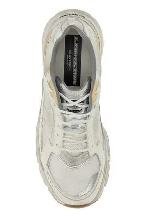GOLDEN GOOSE Mesh And Leather Lightstar Sneakers - White