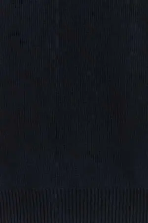 GOLDEN GOOSE Dark Stretch Cotton Blend Sweater With Star Embellishment