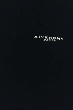 Givenchy Wool Blend Sweater With Embroidered Logo - Black