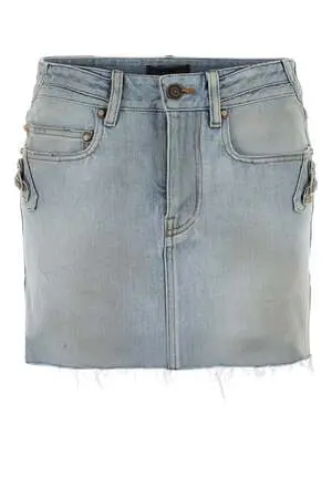 Balenciaga Denim Mini Skirt - Blue