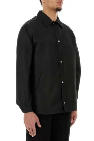 Givenchy Polyester Jacket With Embroidered Logo - Black