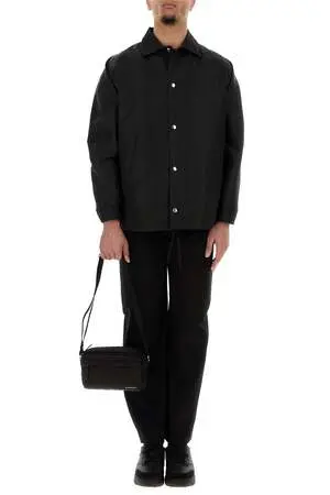 Givenchy Polyester Jacket With Embroidered Logo - Black