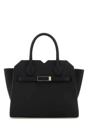 VALEXTRA Leather Handbag - Black