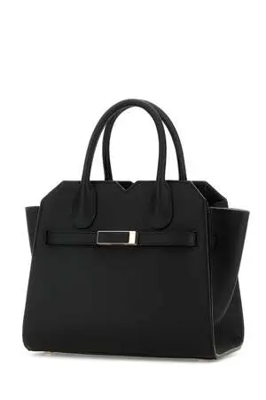 VALEXTRA Leather Handbag - Black
