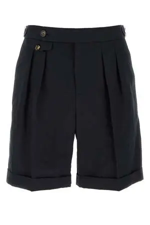Brunello Cucinelli Cotton Blend Bermuda Shorts With Inverted Pleats
