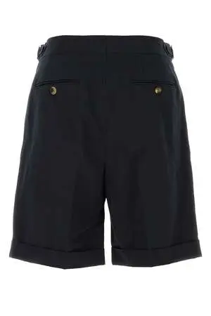 Brunello Cucinelli Cotton Blend Bermuda Shorts With Inverted Pleats