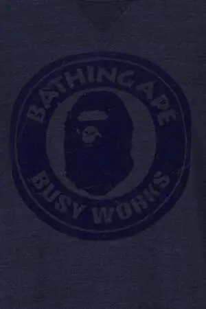 A BATHING APE Oversize Cotton Sweatshirt With Flocked Logo