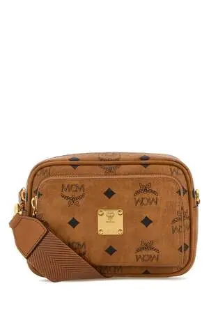 Mcm Visetos Print Coated Canvas Crossbody Bag - White