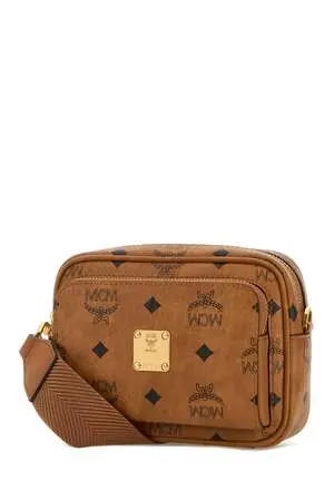 Mcm Visetos Print Coated Canvas Crossbody Bag - White