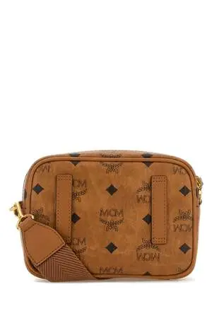 Mcm Visetos Print Coated Canvas Crossbody Bag - White