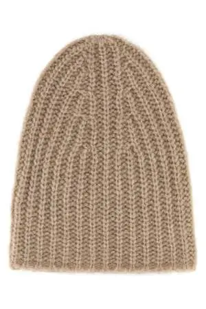 THE ROW Ribbed Cashmere Beanie Hat
