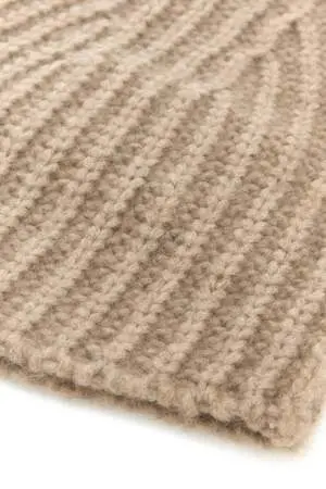 THE ROW Ribbed Cashmere Beanie Hat