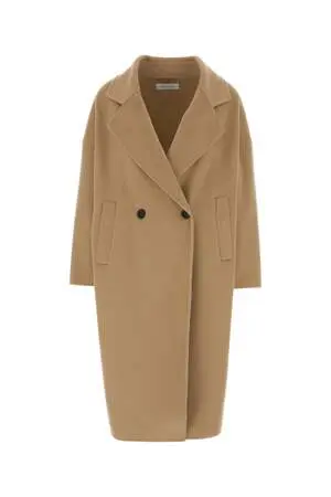 AFTERCOAT Camel Wool Blend Coat - Light Brown