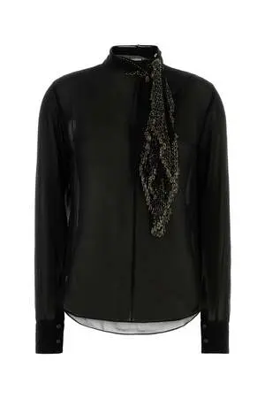 Isabel Marant Étoile Elaura" Crepe Blouse With Tie Detail