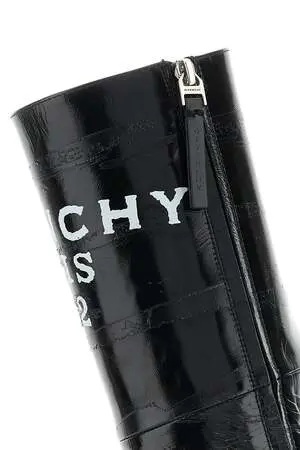 Givenchy Leather Sliced Square Tape Ankle Boots