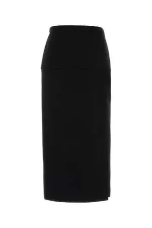 Valentino Garavani Wool Skirt With Side Slit