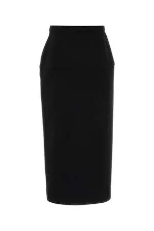Valentino Garavani Wool Skirt With Side Slit