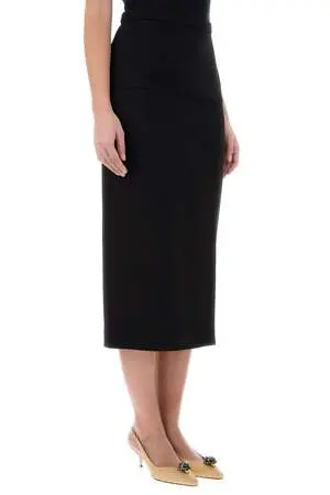 Valentino Garavani Wool Skirt With Side Slit