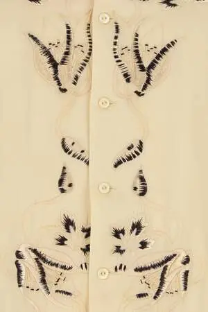 BODE Cream Satin Phantasm Shirt
