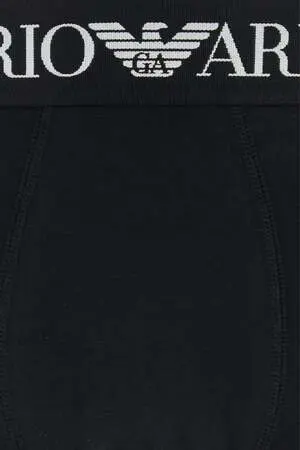 Emporio Armani Stretch Cotton Boxer - Black