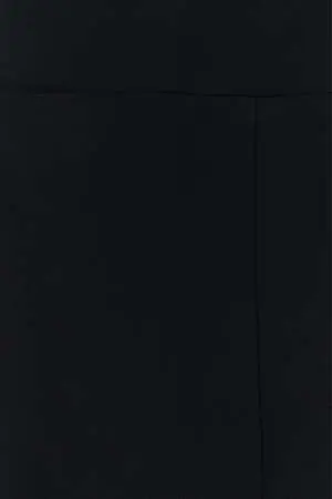 Alaïa Stretch Polyester Blend Flared Skirt With Side Slit