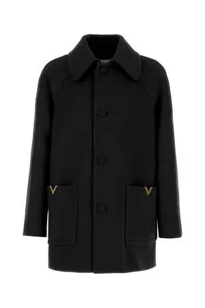 Valentino Garavani Wool Coat - Black