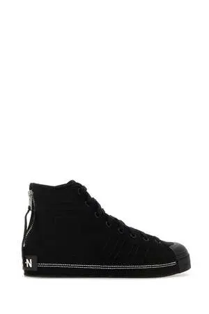 Y-3 YOHJI YAMAMOTO ADIDAS Y-3 Yamamoto Canvas High-top Sneakers With Zip Detail