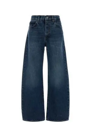 FRAME The Bow Wide-leg Jeans - Blue