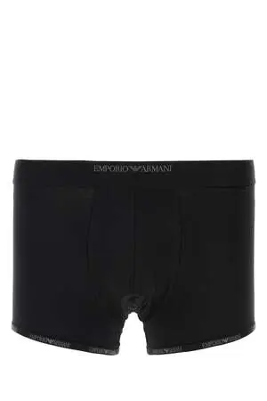 Emporio Armani Stretch Cotton Boxer Set - Black