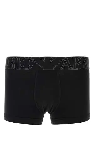Emporio Armani Stretch Cotton Boxer - Black