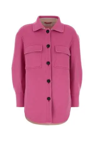 AFTERCOAT Wool And Cashmere Blend Coat - Pink