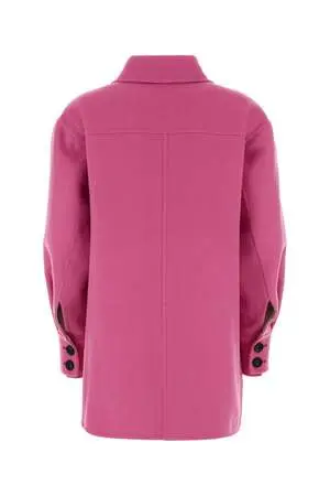 AFTERCOAT Wool And Cashmere Blend Coat - Pink