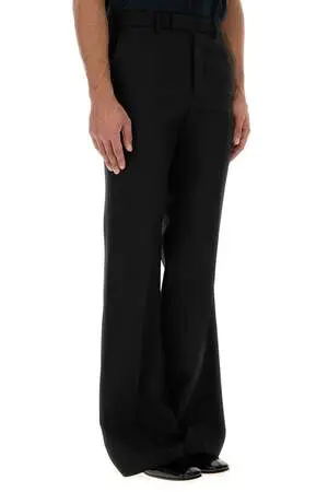 Valentino Garavani Tailored Polyester Blend Flare Trousers - Black