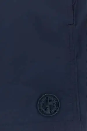 Giorgio Armani Stretch Nylon Swim Shorts With Logo Detail