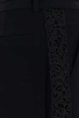 Zimmermann Viscose Pants With Lace Inserts
