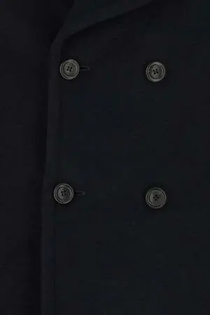 Etro Wool Coat With Floral Embroidery - Blue
