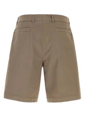 Brunello Cucinelli Mud Stretch Cotton Bermuda Shorts
