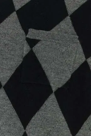 FERRAGAMO Argyle V-neck Wool Sweater