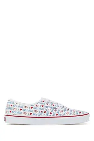 Valentino Garavani Printed Canvas X Vans Sneakers - White