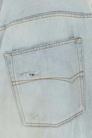 Balenciaga Stonewashed Denim Jeans With Rips