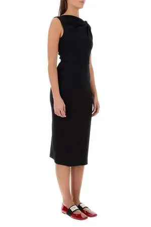 Givenchy Stretch Cady Dress With Decorative Knot