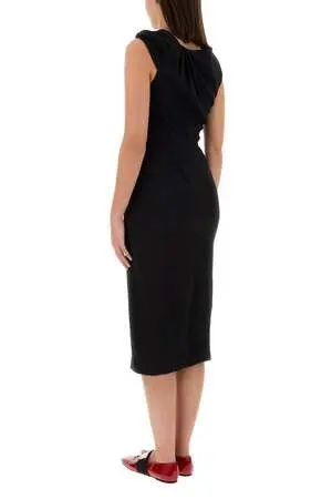 Givenchy Stretch Cady Dress With Decorative Knot