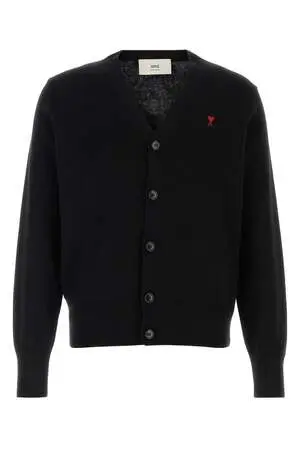 Ami Wool Cardigan - Black