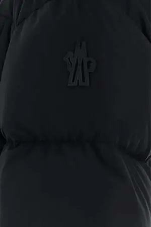 Moncler Quilted Down Jacket With Belt - Black