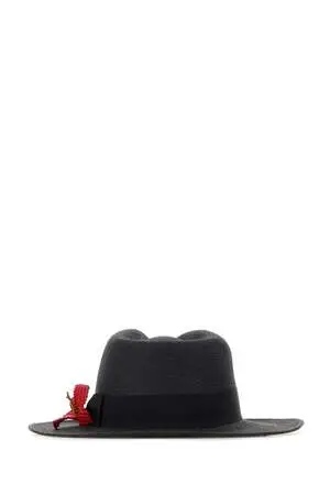 AMOR Y MEZCAL Raffia Hat With Floral Applique