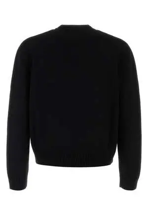 Casablanca Wool Sweater With Intarsia Crew Embroidery