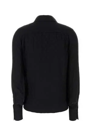 Isabel Marant Étoile Stretch Silk Polka Dot Shirt - Black