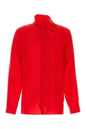 Valentino Garavani Crepe Shirt - Red